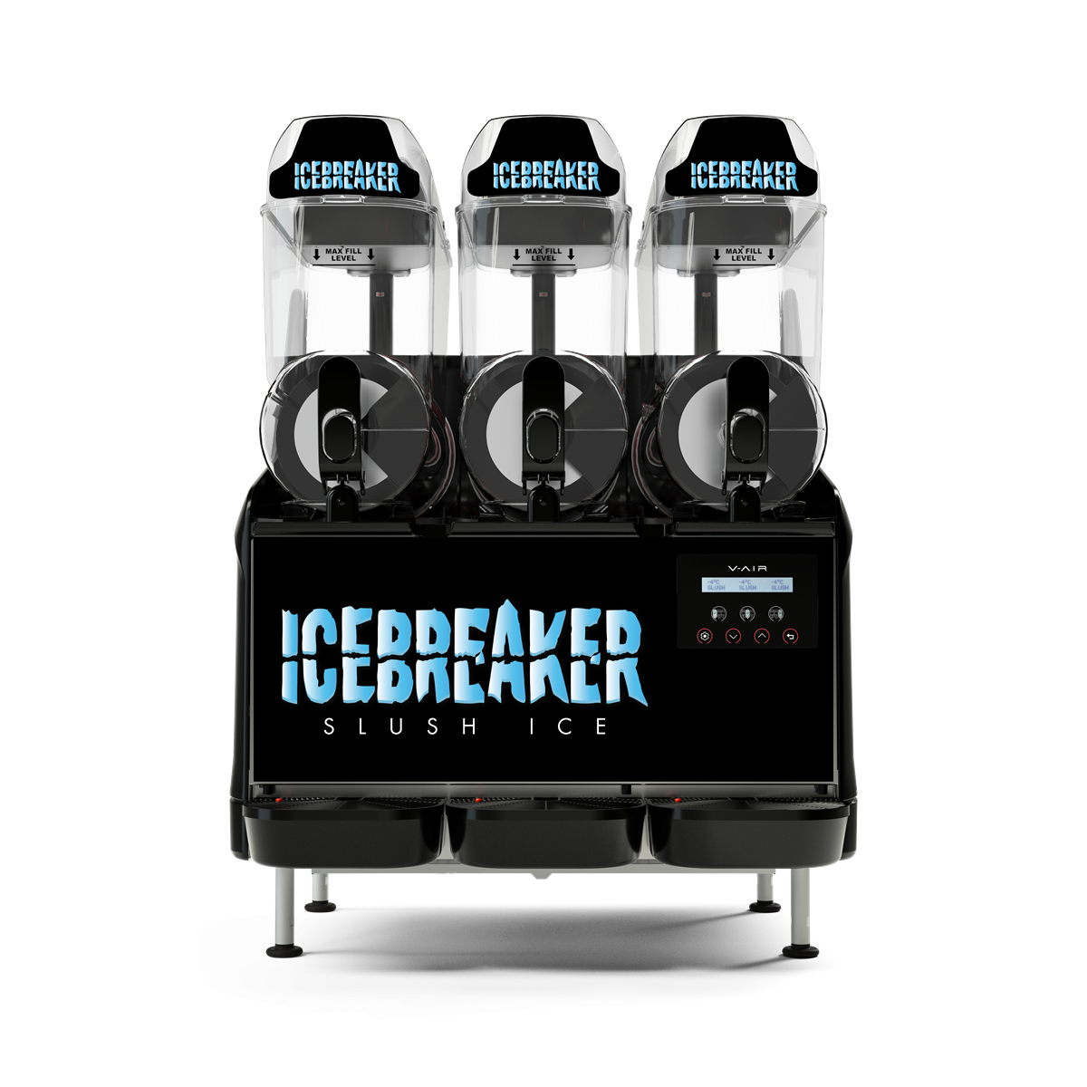 V-AIR 3 ECO Slush ice maskine m/3 beholdere á 12 liter - Slushice ...
